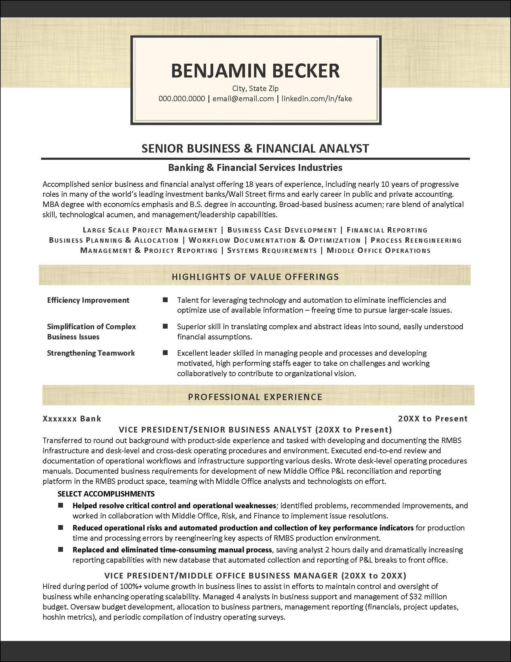 Business Analyst Resume Distinctive Career Services Business Analyst Resume Distinctive Career Services