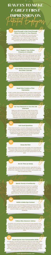 12 Ways to Make a Great First Impression on Potential Employers