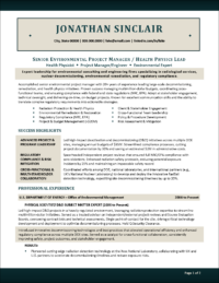Example Government Resumes Converted to Private Sector - Distinctive ...